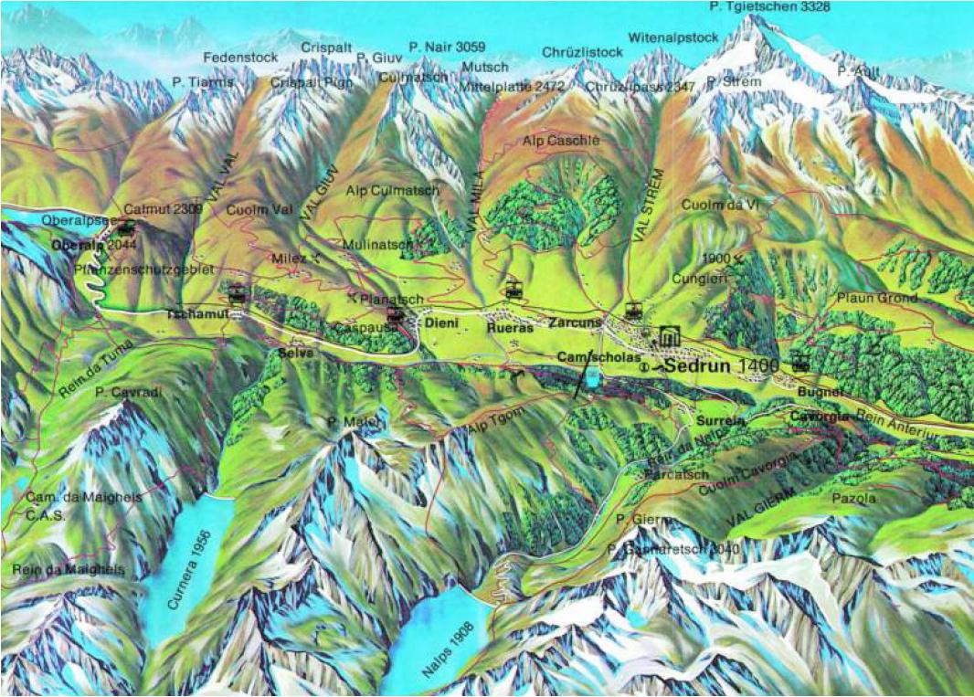 Skigebiet - Skiurlaub Engadin Scuol